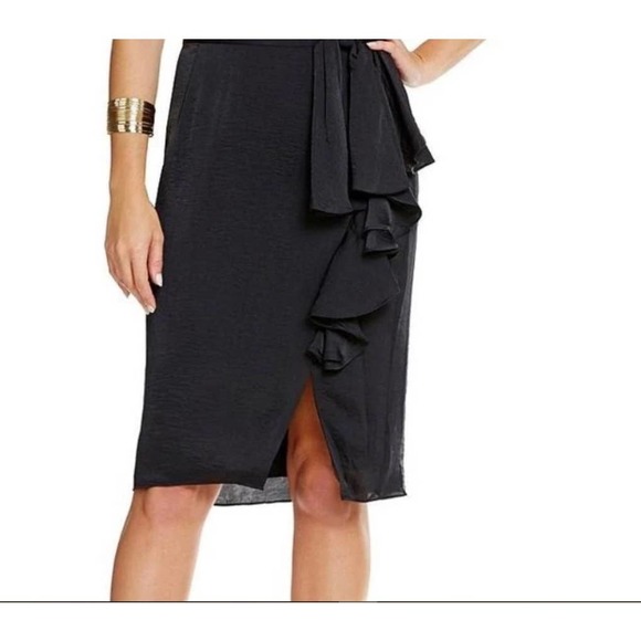 Badgley Mischka | Skirts | Badgley Mischka Belle Black Smooth ...